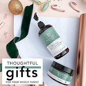 Peppermint Tea Tree Body Wash - USA Made with Organic and Natural Ingredients, Moisturizing Shower Gel, Gentle & Non Toxic Daily Wash for Oily & Acne-Prone Skin, Vegan Body Cleanser for Women and Men