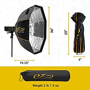 Glow EZ Lock Quick Octa Large Softbox with Bowens Mount (36")