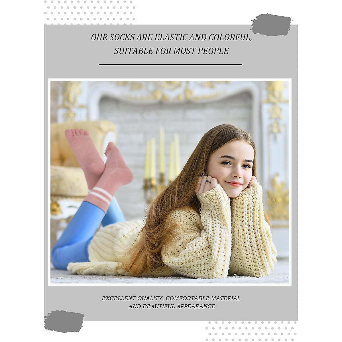 Zhanmai 6 Pairs Women Toe Socks Cotton Five Toe Socks for Running Toe Separator Socks Breathable Athletic Sock for Women Men (Multicolor)