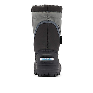 Columbia girls Powderbug Plus Ii Snow Boot, Black/Hyper Blue, 3 Big Kid US