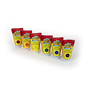 Crayola Washable Finger Paints (6 Pack), Toddler Arts & Crafts Supplies, Gifts for Kids, Ages 1, 2, 3
