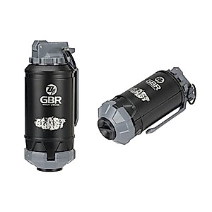 Lancer Tactical - GBR Outdoor 130 Round Spring Powered ABS BB Impact Shower for Airsoft, Pack of 2 - Black