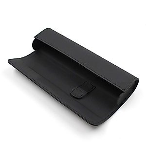 Mollensiuer 1 Piece Black PU Leather Electric Toothbrush Hard Travel Case