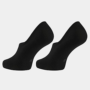 WANDER No Show Socks Mens 7 Pairs Cotton Thin Non Slip Low Cut Mens Invisible Casual Socks (7black, Size 9-11)
