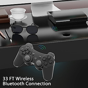 YCZHDV Wireless Game Controller Compatible with PS3, Double Shock Controller Joysticks for PS3, Six-axis Motion Game Control