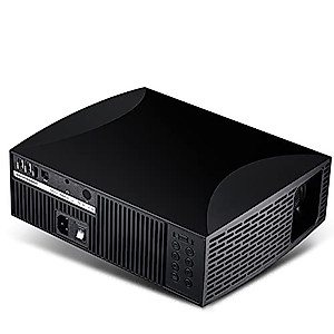 LJJSMG Mini Portable Projector,Video DLP Pocket Projector for Home and Outdoor Entertainment,Support 1080P HDMI Input Built-in Rechargeable Battery Stereo Speakers