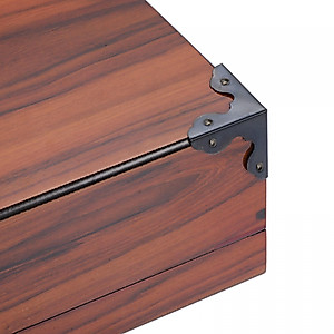 uxcell 33x33x33mm Metal Box Corner Protectors Edge Guard Black 12pcs