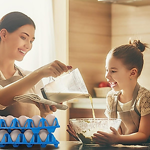 CertBuy 8 Pack Plastic Egg Trays, Blue Plastic Egg Racks, Plastic Egg Tray Egg Crates 30-Egg for Home Chicken Farmers, Stackable Egg Cartons Hold Multiple Eggs, Great for Storing and Shipping Eggs