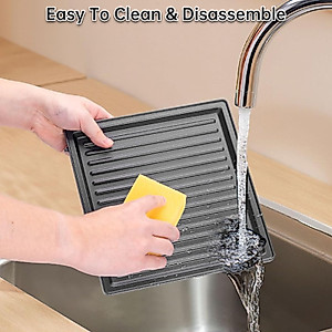 Waffle Maker 4 in 1, Mini Waffle Maker with Removable Plate, Waffle Iron Waffle Machine, Non-stick Coating 750W Double-Sided Heating, LED Indicator Lights, Cool Touch Handle, Easy to Use & Clean