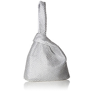 Jessica McClintock Logan Mesh Evening Pouch, Silver