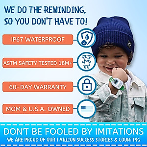 Potty Time: Purple Watch & Sticker Set | Water Resistant, Toilet Training Aid, Warranty Included. (Automatic Timers Plays Music & Flashing Lights for Fun Reminders), Green + Pond Sticker Chart Kit