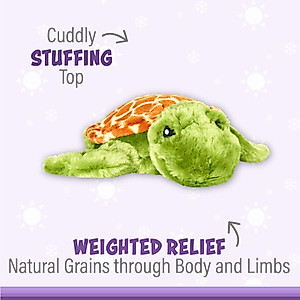 Warm Pals - Tyson Turtle - 1.5lbs - Cozy Microwavable Lavender Scented Plush Toys - Heated Stuffed Animal - Heatable Coolable Bedtime Comfort Plushie