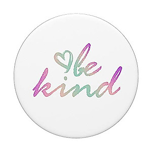 Rainbow Be Kind White PopSockets Swappable PopGrip