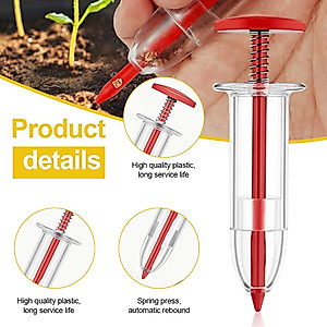 6 PCS Mini Seed Spreader, 2024 New Mini Sowing Seed Dispenser, Small Seed Planter Tool, Manual Seedlings Dibber and Widger Set, Seed Sower Spreader Handheld for Tiny Seeds (Set B)