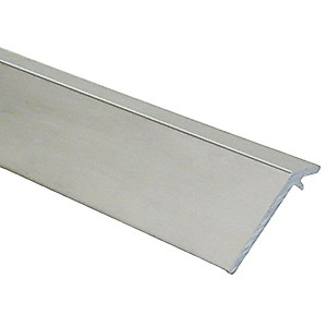 Pemko 085642 315CN48 Door Bottom Sweep, Clear Anodized Aluminum with Black Insert, 0.25" Width, 48" Length, Aluminum