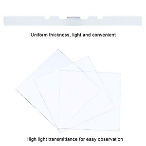 SHAUSE Hemocytometer Blood Count Glass Blood Cell Counting Chambers with 100 Coverslips