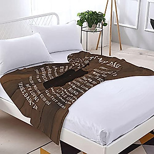 BMDLSPV Gifts for Dad from Daughter to My Dad Blanket Best Gift for Fathers Day Birthday Christmas Valentines Day Bday Present Idea for Father Husband Men Him Healing Thoughts Throw Blanket 60''x50''