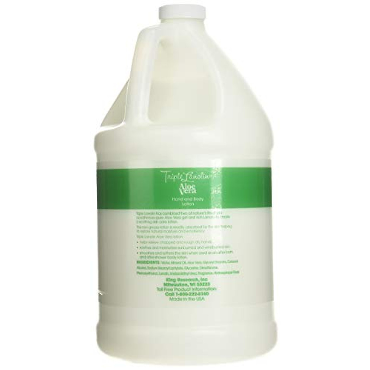 TRIPLE LANOLIN Aloe Vera Lotion,1 Gallon