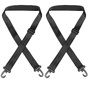 MAGARROW 1.5-inch Shoulder Strap 60" Bag Strap, 2-PCS, Black