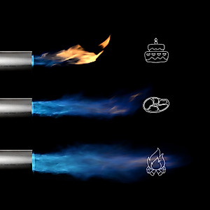 SearChef Cooking & BBQ Grilling Propane Torch Flame Lighter Kitchen Culinary Torch Sous Vide Charcoal Starter Searing Steak for Creme Brulee Campfire Searing ( Butane or Propane Tank Not Included )