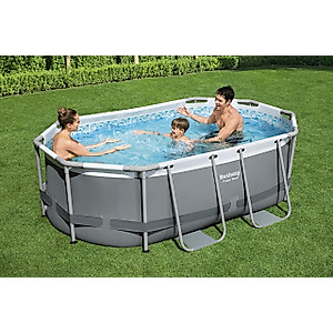 Bestway Oval Above Ground Pool Set (10' x 6'7" x 33")| Includes Filter Pump & ChemConnect Dispenser