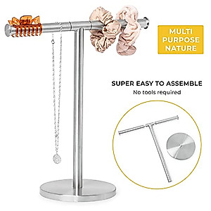 Hand Towel Stand for Bathroom Counter- Stylish Countertop Towel Stand for Your Home - Stainless Steel Fingertip Towel Holder Stand - Free Standing Hand Towel Holder Perfect for Every Home
