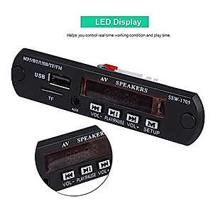 Yoidesu 1280 * 720 HD MP5 Player SSD Stereo Sound Bluetooth MP5 Player with FM/AUX Input/Remote Control for Speaker, HD TV, LCD, Set-top Box, HDMI, Projector, etc