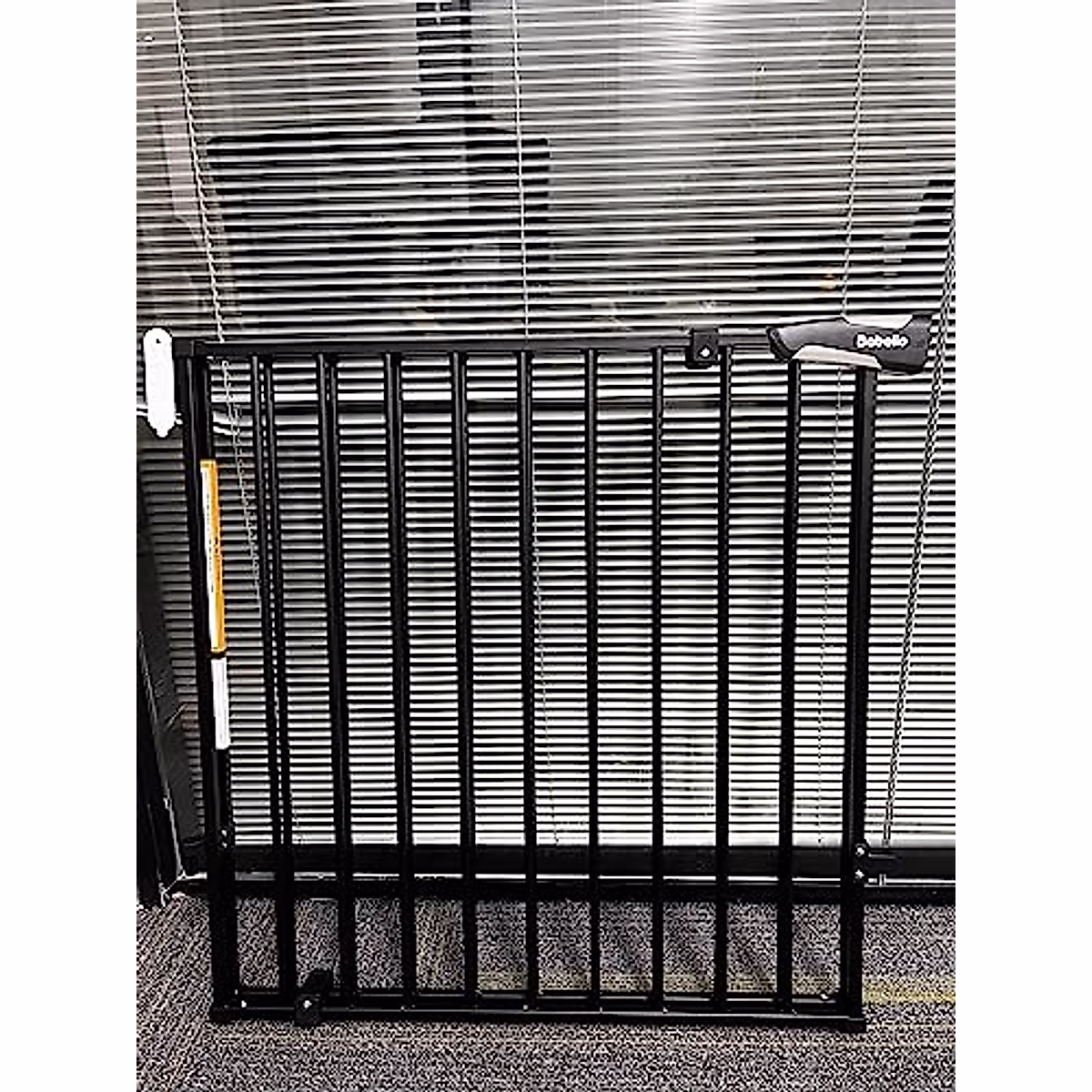 Mom's Choice Award Winner-BABELIO Extra Tall Arched Baby Safety Gate, 29-43" Pressure Mounted Dog Gate, Metal Pet Gate for Stairs & Doorways, NO Tools Needed NO Drilling (33" Tall, Black)