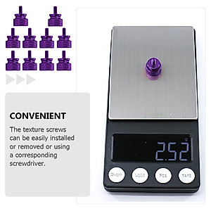 SOLUSTRE 10PCS Chassis Thumb Screws Computer Case Screws Computer Case Thumbscrew Knurled Thumbscrews Practical Screw Computer Screws Computer Part Accessories Aluminum Alloy Purple