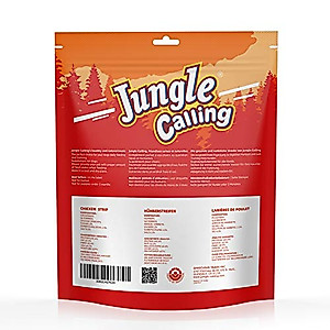 Jungle Calling Soft Training Treats for Small Dog and Cats, Mini Chicken Strips Puppy Training Snacks Easy to Digest, Grain Free