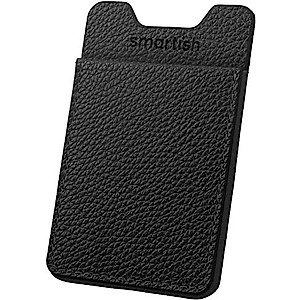 Smartish Stick-on Phone Wallet - Sidecar Slim Expandable Credit Card Pocket - Universal Fit- iPhone and Android - Black Tie Affair