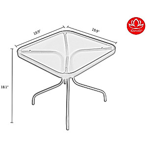 Kozyard Elsa 3 Pieces Outdoor Patio Furniture Padded Folding Bistro Sets for Yard, Patio, or Backyard(Beige)