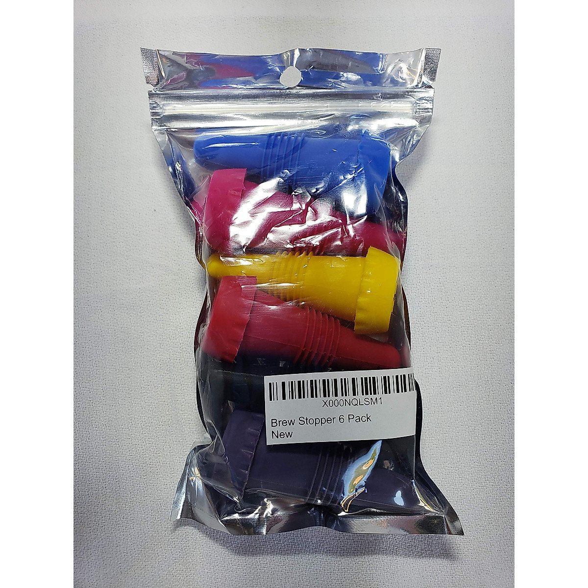 Brew Stopper 6 Pack Ideal Wine Stopper Beer Stopper Spirt Compare to Rabbit Wine Stopper champagne stopper Model: BStop6 (Home & Kitchen)