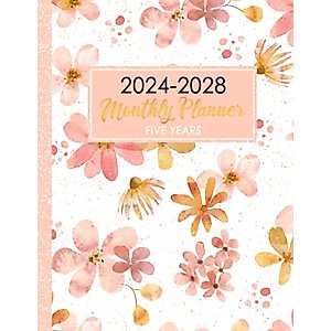 2024-2028 Monthly Planner: Five Years from January 2024 to December 2028 Organizer Schedule and Appointment Notebook