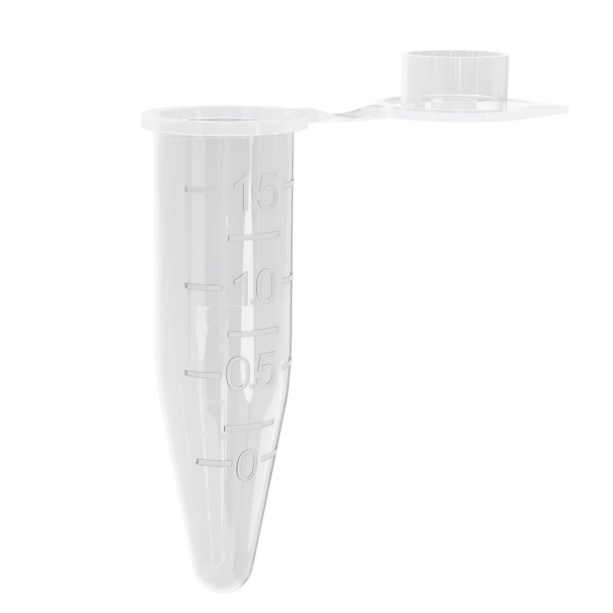 ONiLAB 500Pcs 1.5ml Polypropylene Graduated Microcentrifuge Tubes with Attached Lid,Clear Conical Micro Centrifuge Small Sample Bottle Vials Container for Lab