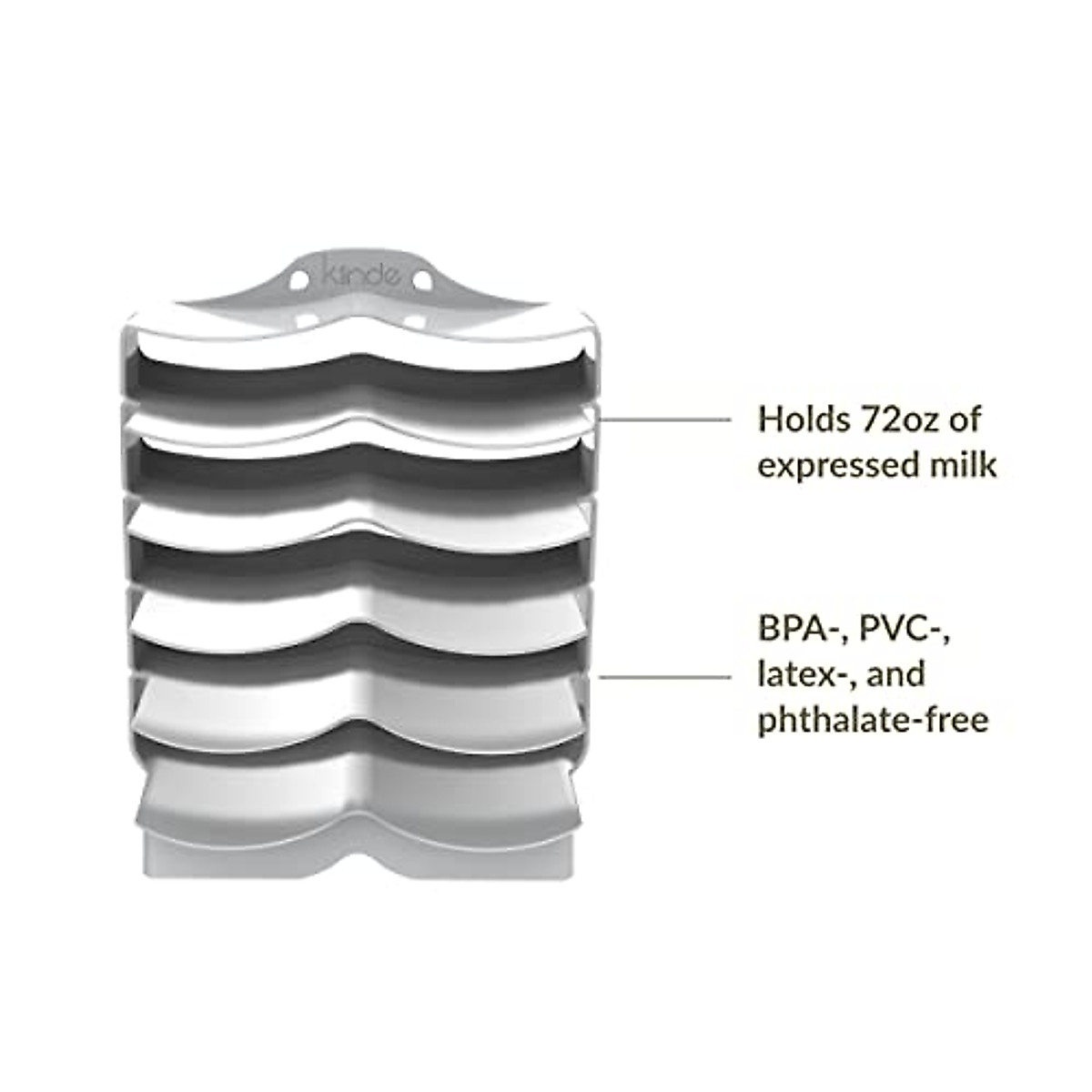 Kiinde Keeper Twist Pouch and Foodii System Breast Milk Bag & Baby Food Pouch Organizer, Refrigerator and Freezer Storage, Eliminates Lost, Damaged, or Spoiled Milk or Baby Food (Pouches Not Included)