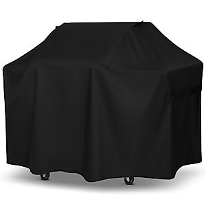 Mightify 63 Inch Grill Cover, Outdoor Gas Grill BBQ Cover Heavy Duty Waterproof and Fade Resistant Compatible with Weber Genesis 300 Series Grills, Compared to Weber 7757