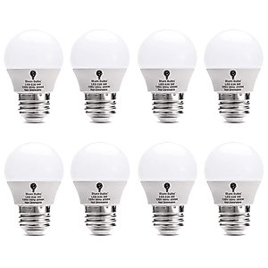 8 Pack BlueX 3W G14 LED Light Bulb 5000K Daylight - 25W Equivalent - E26 Base 120V - Small Night Light Bulbs for Bedroom, Ceiling Fan, Table Lamp, Kitchen, Pendant Fixtures, Dinning Room