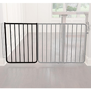 Cardinal Gates BX2 Baby Gate Extension - Fits Cardinal Gates Safety Gates - 21.75 Inch Wide Dog Gate Extension - Black