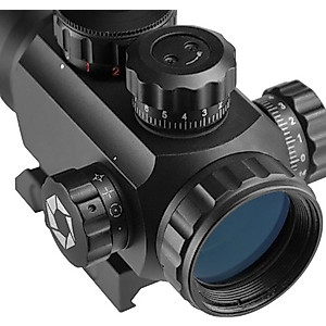 Barska AC12176 1x35 Red Dot Rifle Scope Illuminated Red/Green Multi Reticle with Mount, Matte Black