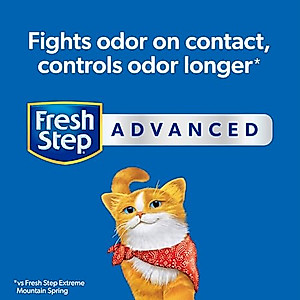 Fresh Step Advanced Extreme Clumping Litter with Febreze Freshness with Mountain Spring Scent, Fights Odor on Contact, 37 lbs. (2 x 18.5 lb. Box)