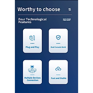 PS5 USB Hub 5 Ports USB Extender, USB High Speed Expansion Hub Charger USB Extender Compatible with Playstation 5 Game Console Accessories PS5 Converter Fast Transmission Multi-port Hub Distributor