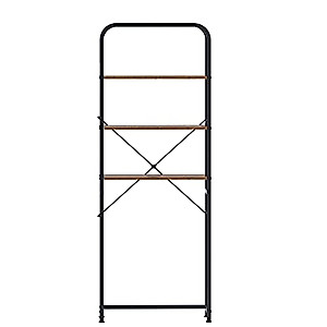 SogesHome 4-Tier Over The Toilet Storage, 68’’ Tall Bathroom Organizer Storage Shelf, Space-Saving Bathroom Shelf Over Washer, Wood Shelves for Small Rooms, Vintage Brown