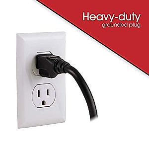 Power Gear 8 Outlet Power Strip Surge Protector, 7 Ft Extension Cord, 2100 Joules, Twist-to-Close Safety Outlet Covers, 3 Adapter-Spaced Outlets, On/Off Switch, Automatic Shutdown, Black, 12996