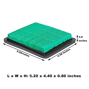 ZLKSKER 5pcs 17211-ZL8-023 Air Filters, Replacement for Honda Engine GC135 GC160 GC160A GC160LA GC160LE GC190 GC190A GC190LA GCV135 GCV160 GCV160A, Lawn Mower Air Cleaner