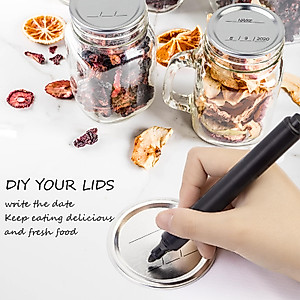 200 PCS Canning Lids Regular Mouth,2.76in Regular Mouth Mason Jar Lids,Ball Kerr Jar with Lids with Leak proof Airtight Seal Rust Proof Split,Regular Mouth Kerr Mason Jars Food Grade,Canning Food DIY
