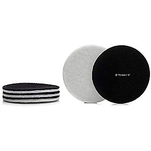 Glass Polish 11007 GP-PRO Felt Polishing Pads for Polishing Glass, Plastic, Metal, Marble - Ø 3 inch - Pack of 5 Pads