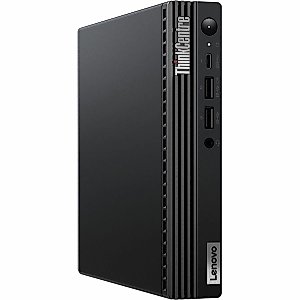 Lenovo ThinkCentre M70q Gen 3 Mini PC - 12th Gen Intel Core i5 Hexa-core Desktop Computer with 16GB DDR4 RAM, 256GB NVMe SSD - Windows 11 Pro 64 Compact and Powerful Desktop PC in Black (11T300C0US)