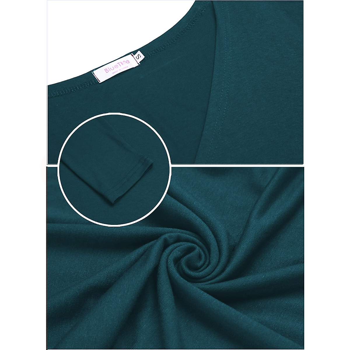 Bluetime Women Plus Size Maxi Cardigan Long Sleeve Open Front Cardigan Lightweight Sweater (XXXXL, Teal Blue)