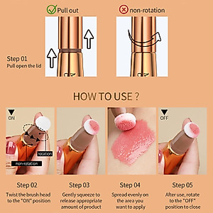 Paminify Contour Beauty Wand,Liquid Contouring with Cushion Applicator,Shading Bronzer Stick Natural Matte Finish,Lightweight Blendable Super Silky Cream Contour Stick,Cruelty-free,Grey